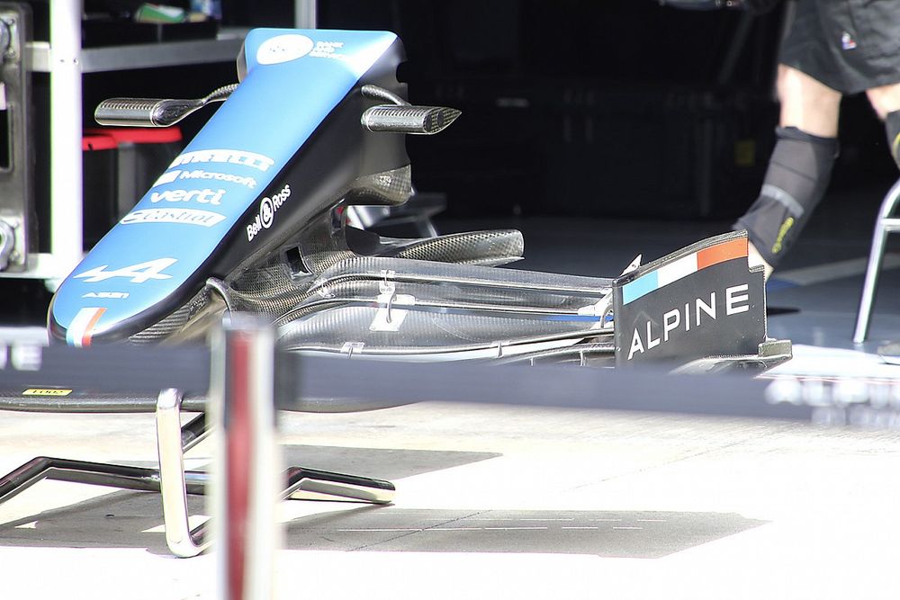 Alpine F1 estrena nueva versión del alerón delantero en Imola