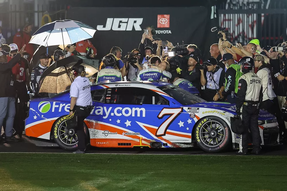 Daniel Suarez earns shock win in rain-shortened Coca Cola 600