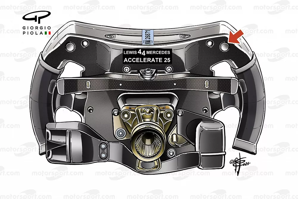 What is the Mercedes F1 magic button and what does it do?