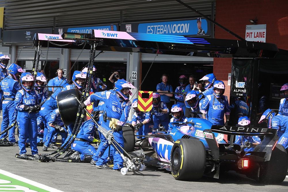 Alpine levert snelste pitstop af tijdens Grand Prix van België
