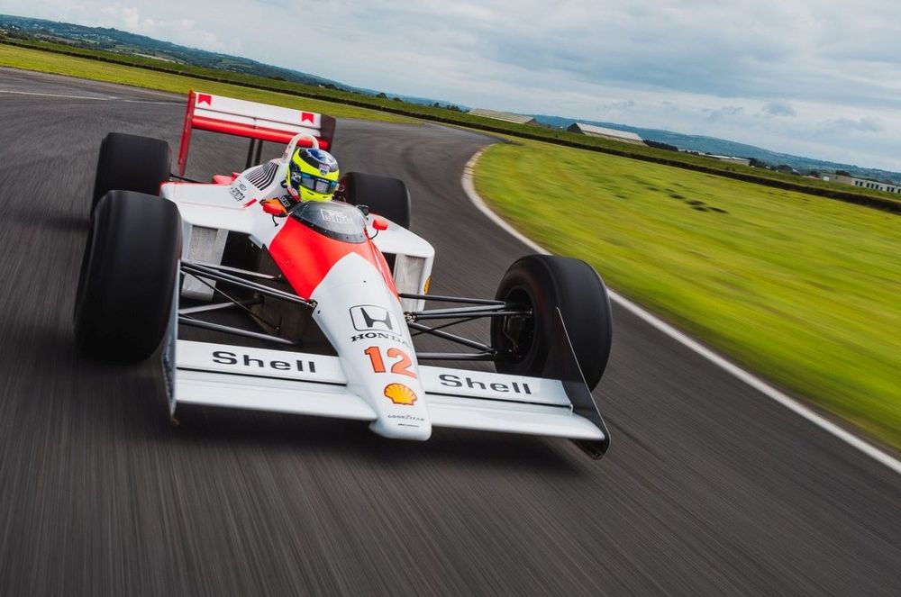 On-track in Senna's first F1 title winner