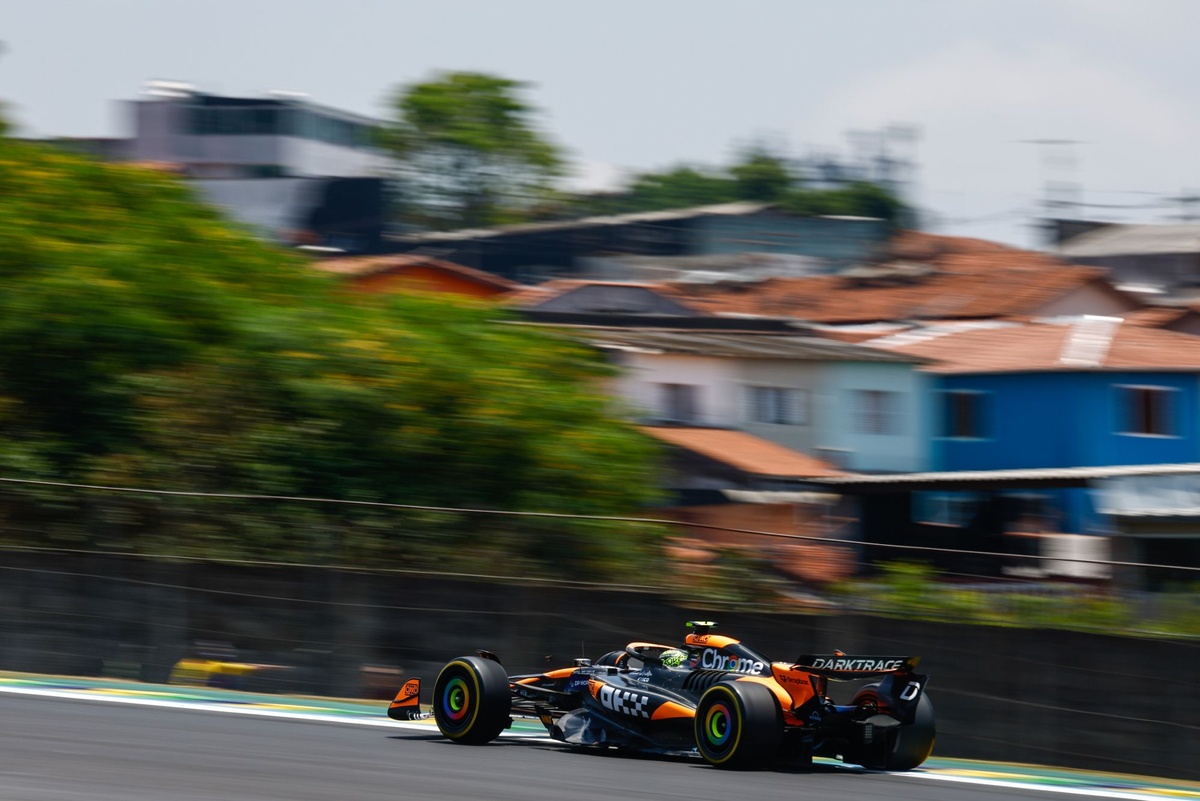 F1 GP de Brasil: Norris lidera la práctica, Colapinto 13° y Checo Pérez 19°