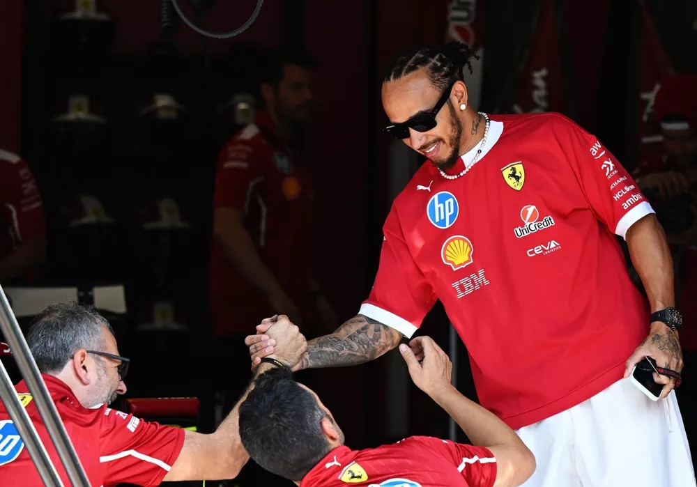 Hamilton tempers expectations on Ferrari upgrades: "Fingers crossed it ...