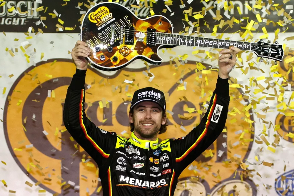 Ryan Blaney wins NASCAR Cup race at Nashville for Team Penske