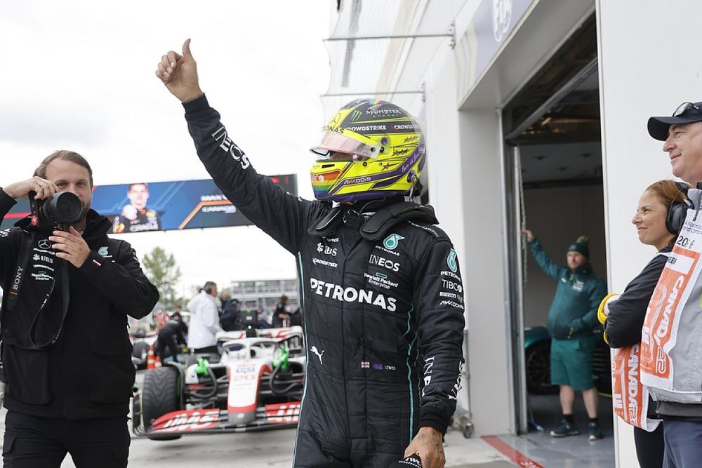 Hamilton, tan emocionado como en su debut con su mejor sábado de 2022