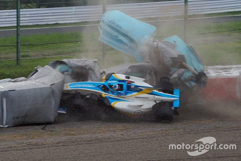 Newey escapes violent 130R Super Formula crash