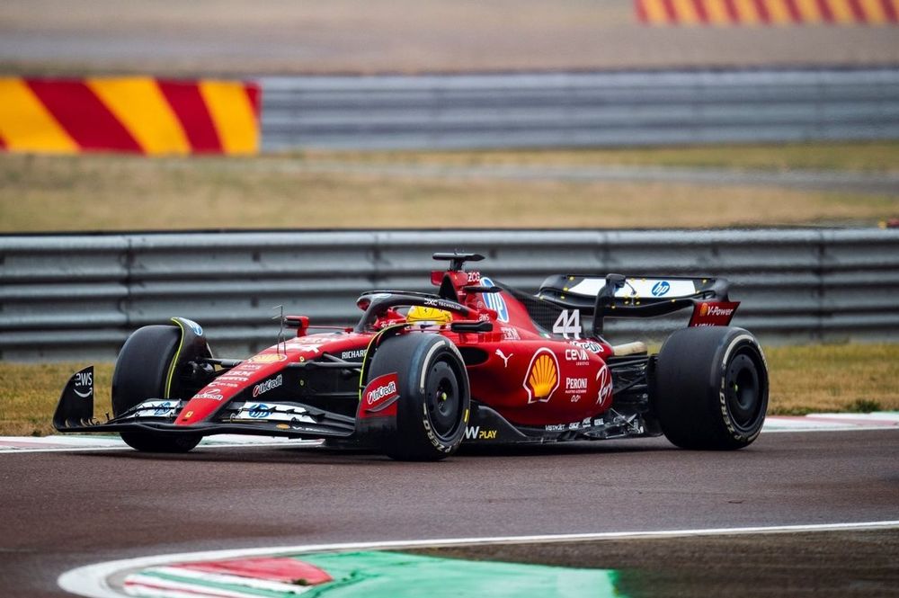 When and where is Hamilton testing with Ferrari next?