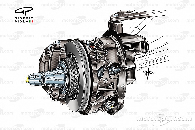 How Mercedes has taken F1 brake design to the next level