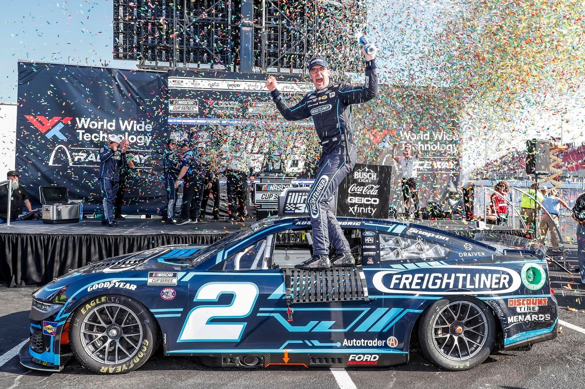 Cindric wins the gate and Blaney runs out of fuel