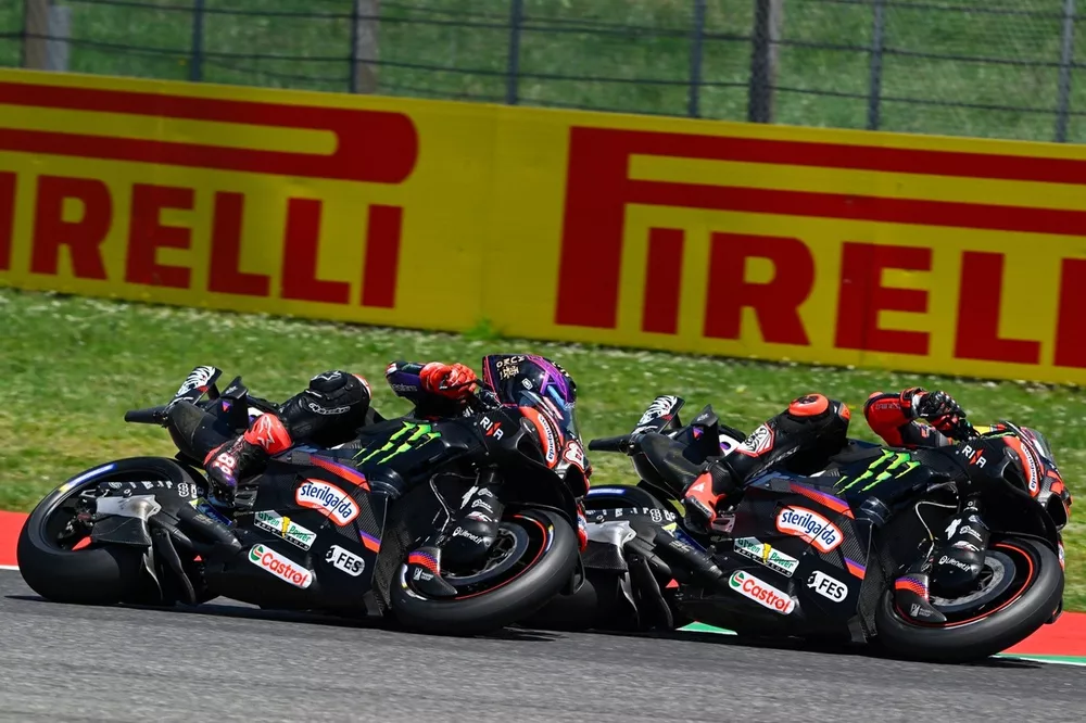 MotoGP Italian GP: Marco Bezzecchi leads emotional Aprilia 1-2
