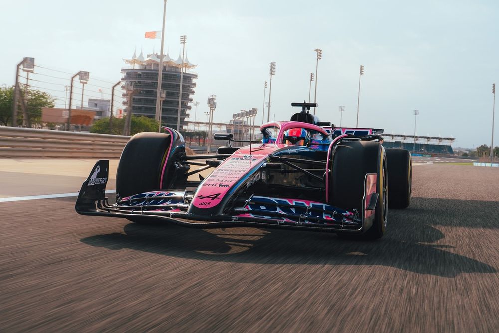 Alpine’s 2025 F1 car breaks cover in Bahrain shakedown