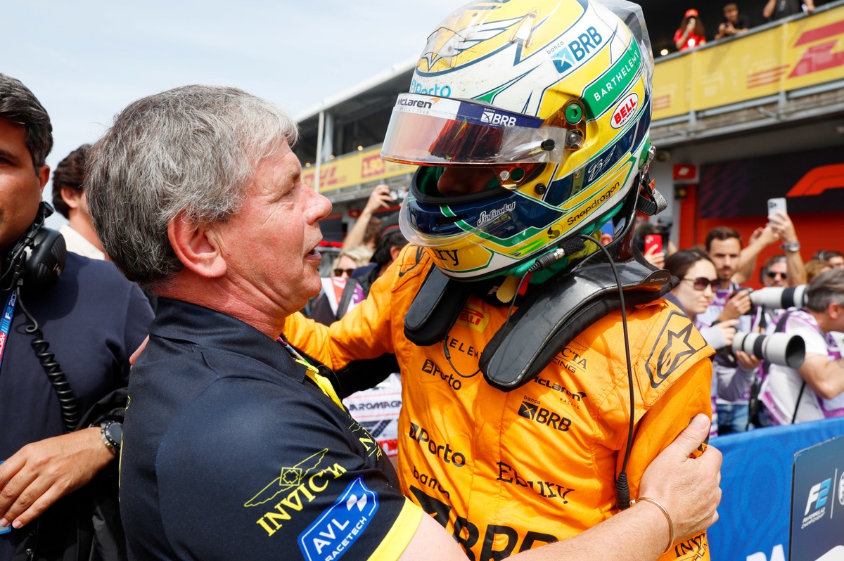 F2:Bortoleto faz corrida espetacular e vence vindo do fim do grid