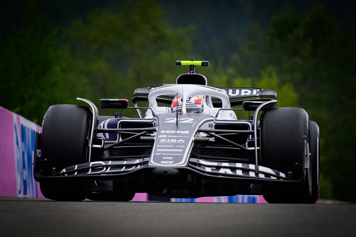 Tsunoda pitlane start moves Verstappen and Leclerc up Spa F1 grid