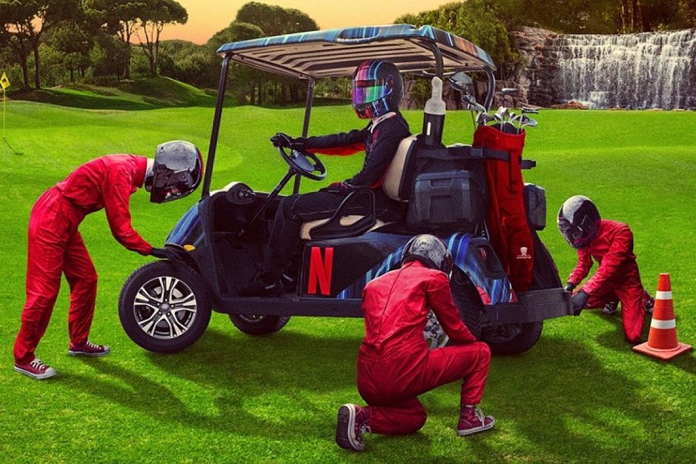 F1-coureurs gekoppeld aan golfers in The Netflix Cup in Las Vegas
