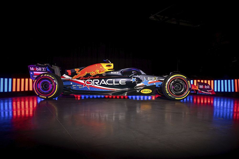 Red Bull presenta decoración especial del RB19 para el GP de Estados Unidos