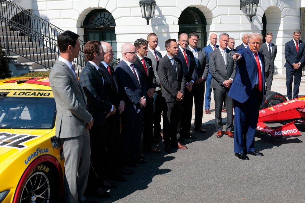 Trump meets with Penske's NASCAR, IndyCar and IMSA stars at the White House