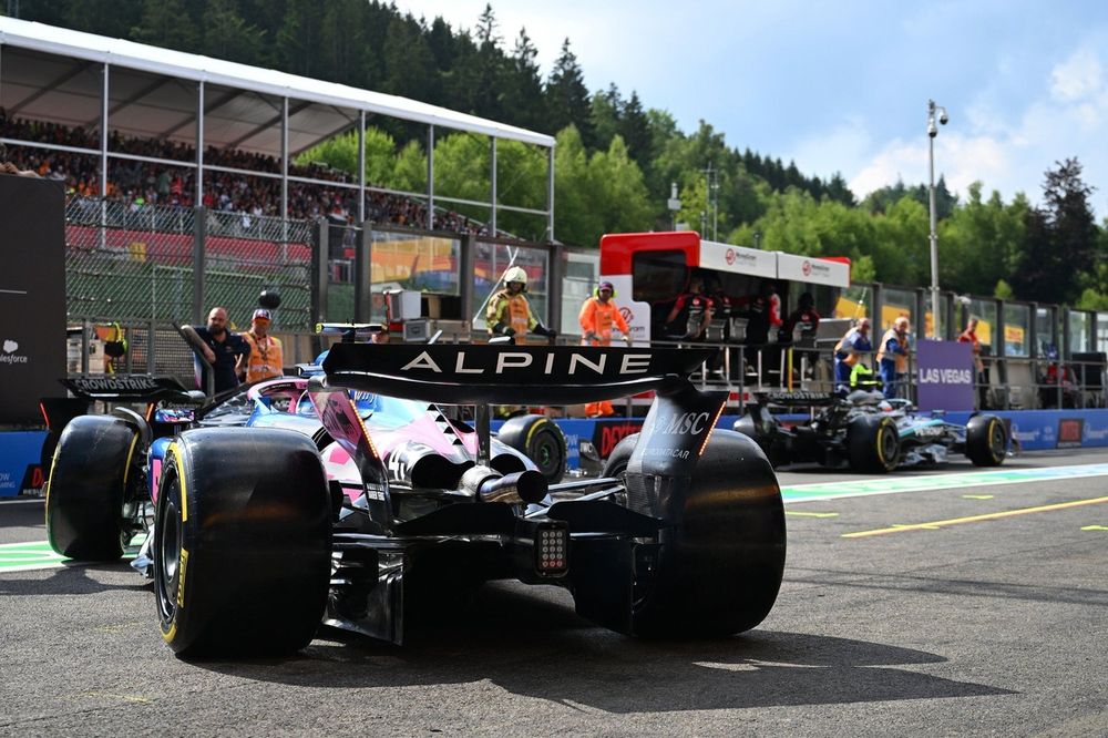 Colapinto salió desde el pit lane en la carrera sprint del GP de Bélgica