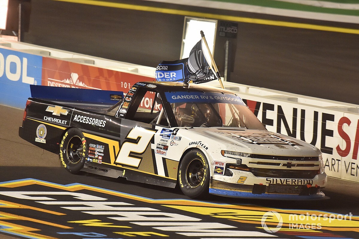 Sheldon Creed wins Truck finale and title in wild OT finish