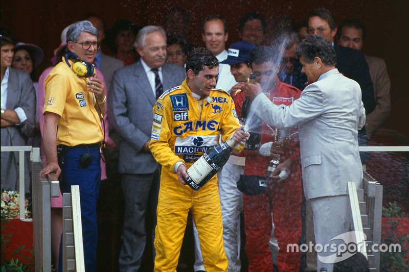 Gallery: Best of Senna's podium celebrations