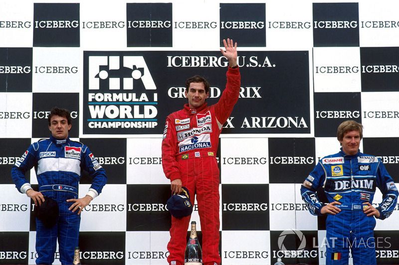 Gallery: Best of Senna's podium celebrations