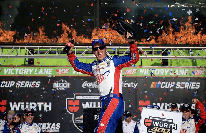Joey Logano survives Texas wreck-fest for first NASCAR Cup win of 2025