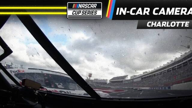 In-car camera: Elliott makes contact with Hamlin off turn - NASCAR Cup ...