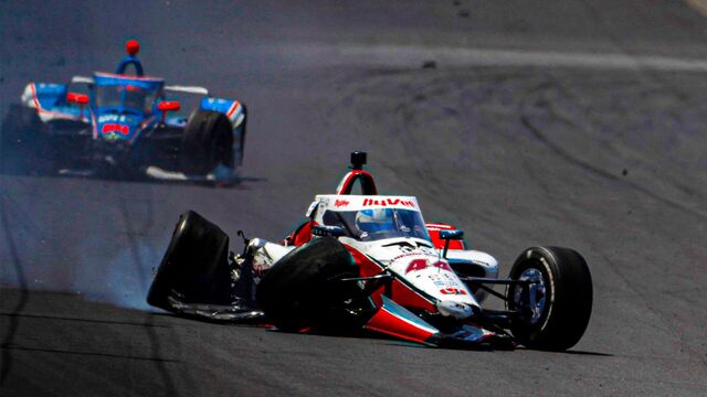 Indy 500: Katherine Legge and Stefan Wilson's scary crash - IndyCar Videos