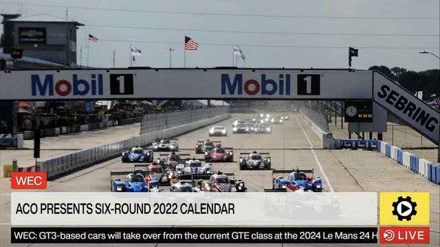 WEC: ACO presents six-round 2022 calendar - WEC Videos