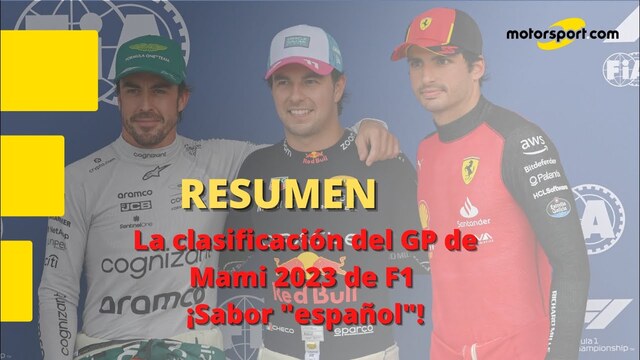 Resumen de la clasificación del GP de Miami 2023 de F1 | ¡Pole de Pérez con Alonso 2º! - Fórmula ...