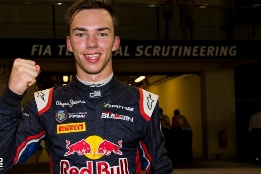 Red Bull-talent Gasly in 2016 bij Prema in GP2