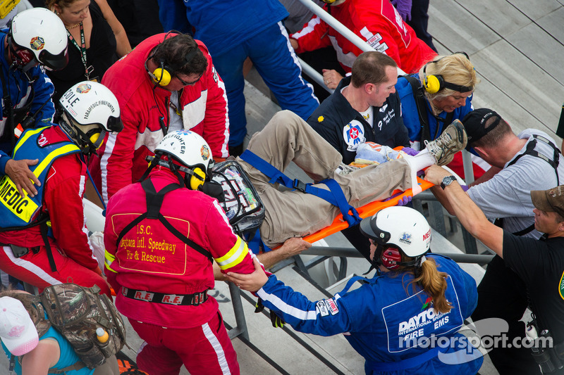 Medical update on injured spectators during NNS race in Daytona