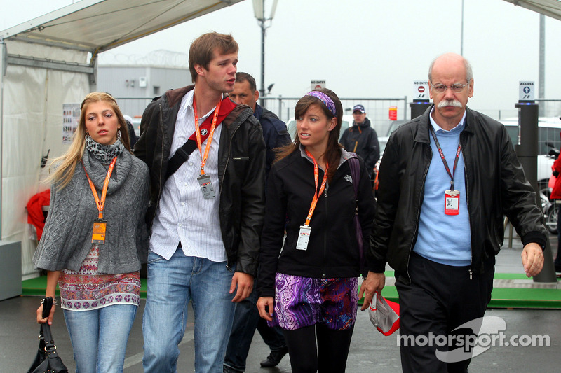 Dr. Dieter Zetsche, Chairman of Daimler and family at German GP